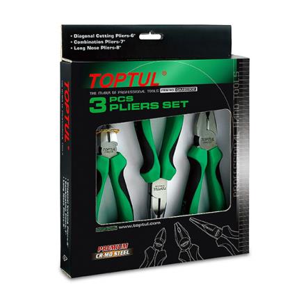 3PCS Pliers Set - TOPTUL The Mark of Professional Tools