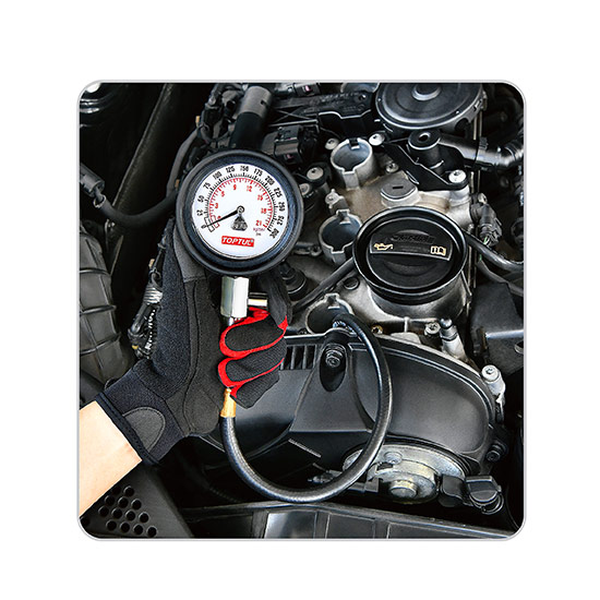 9PCS Compression Tester Kit (Petrol Engine) - TOPTUL The Mark of ...