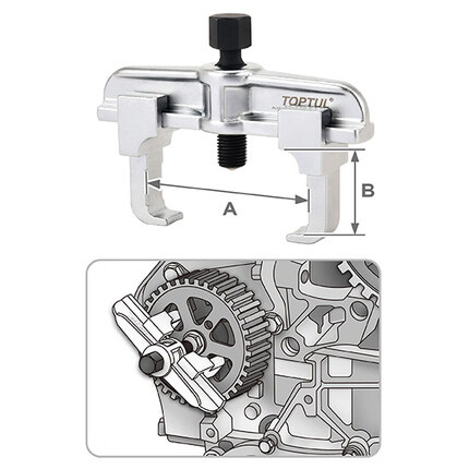 5PCS VAG Camshaft Drive Belt Pulley Puller Set - TOPTUL The Mark of ...