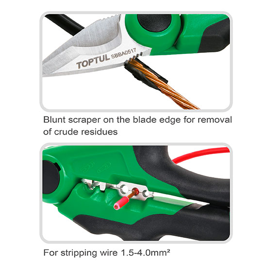 Heavy Duty Multi-Purpose Electrician Scissors - TOPTUL The Mark of ...