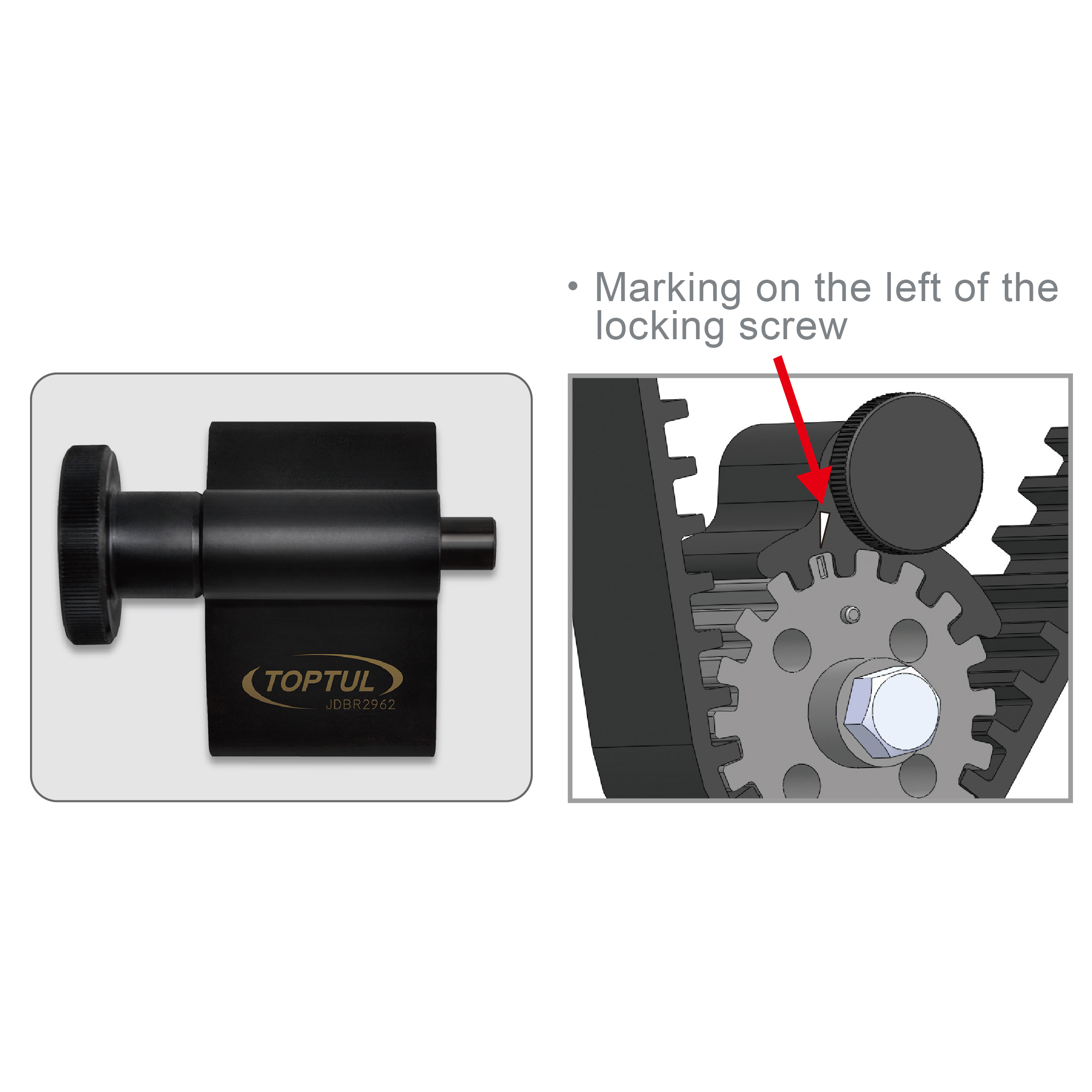 3PCS Crankshaft Timing Belt Pulley Locking Tool Set - TOPTUL The Mark ...