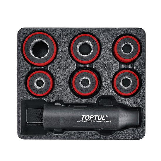 8PCS Wheel Stud Cleaning Tool Set - TOPTUL The Mark of Professional Tools